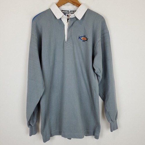 Halbro Rugby Imports Long Sleeve Rugby Polo Shirt | eBay