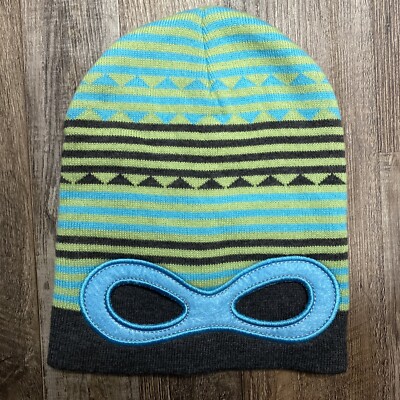 Winter Ski Mask Cops & Robbers Bandit Knitted Beanie Hat Youth Kids ...