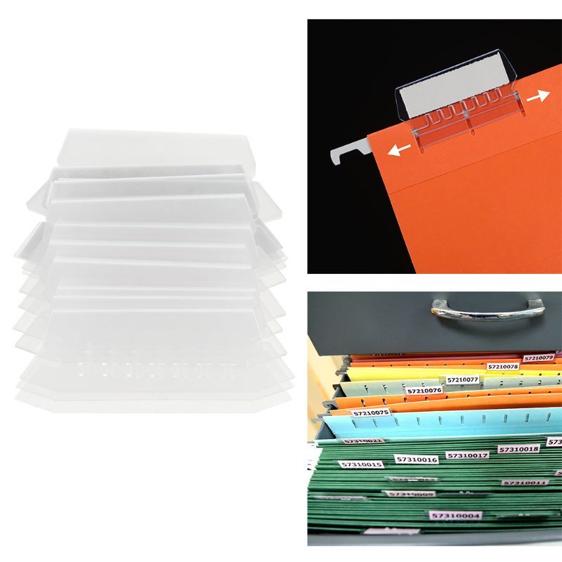 Hanging File Folder Labels 50PCS Tabs and Inserts for Hanging Folders ...