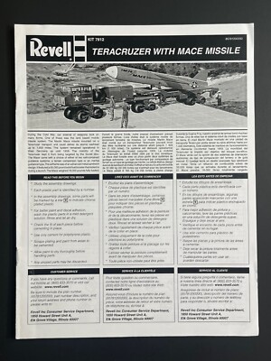 Revell - Teracruzer With Mace Missile Original Model Kit Instruction ...