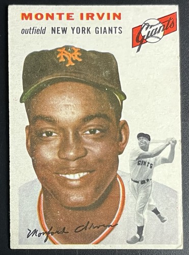 1954 Topps Monte Irvin (White Back) #3 HOF | eBay