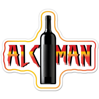 Alcoman Alcohol Drinker Drunk car bumper sticker decal 5" x 4" | eBay