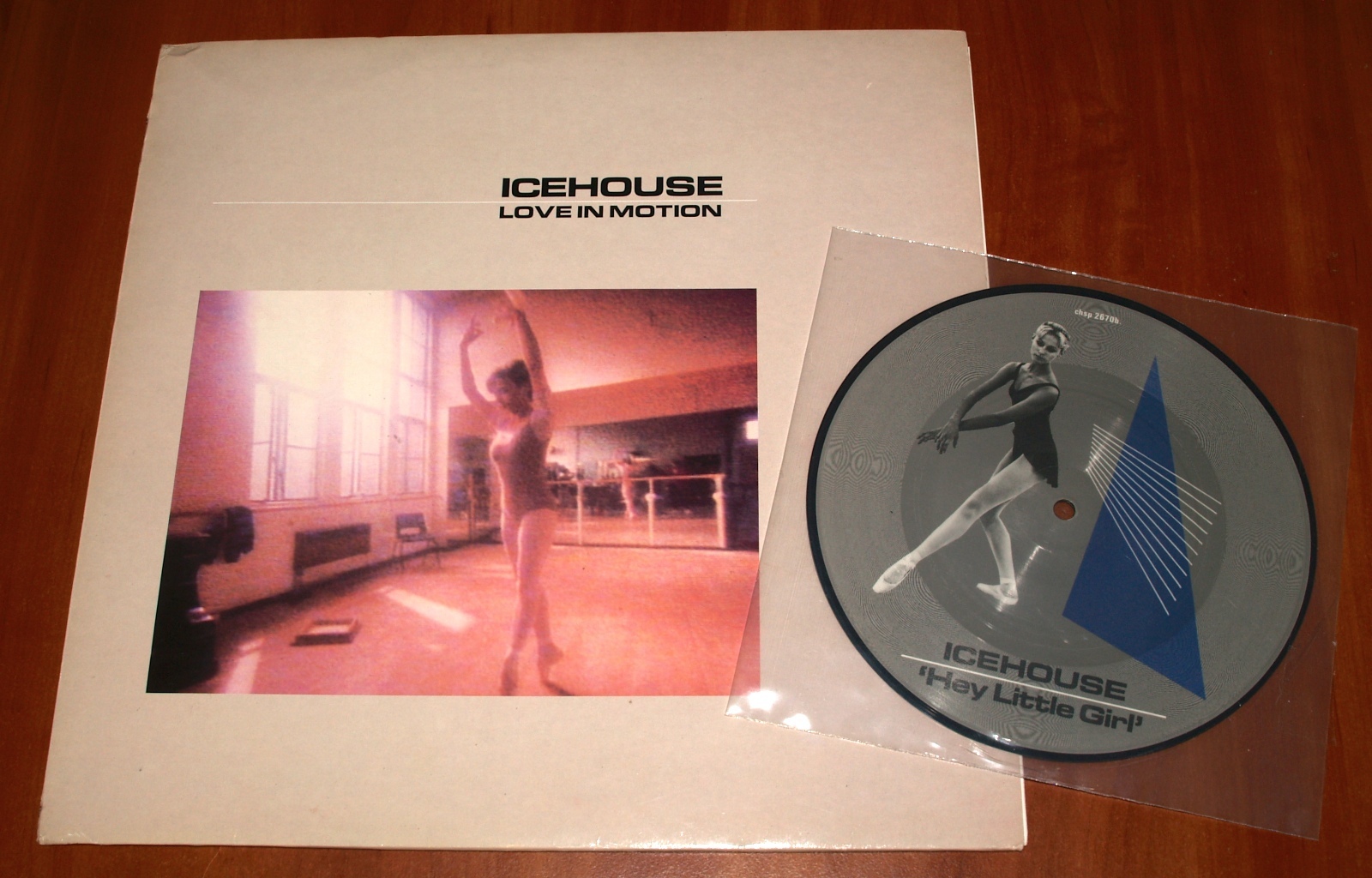 ICEHOUSE LOVE IN MOTION LP LTD COVER & HEY LITTLE GIRL 7" PICTURE DISC ...