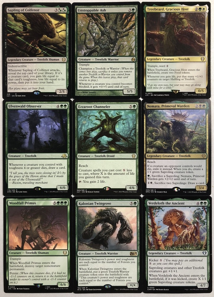 EDH Treefolk Deck - Commander MTG Magic the Gathering | eBay