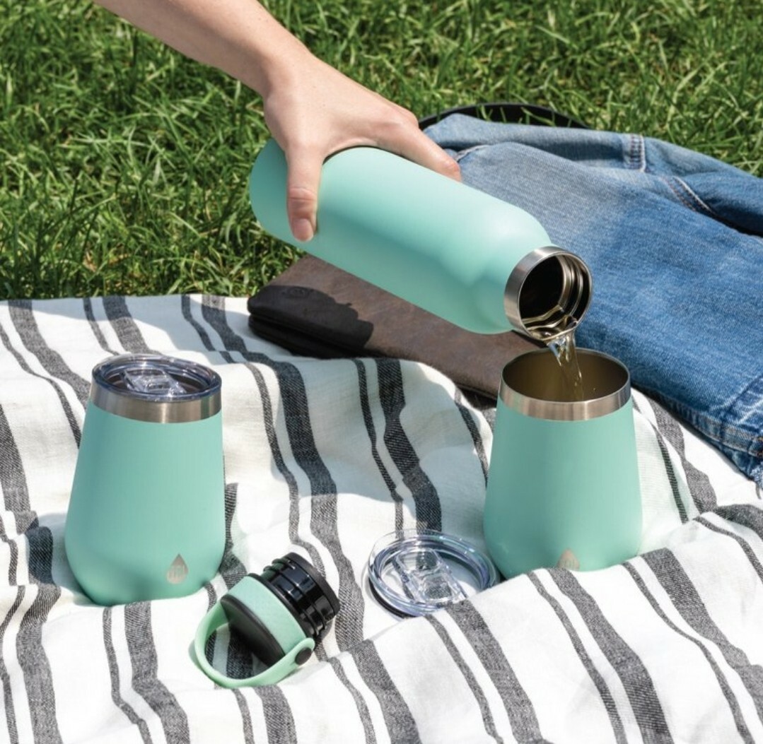 TAL Stainless Steel Ranger Wine Tumblers 26 fl oz. 3 Pack, Teal | eBay