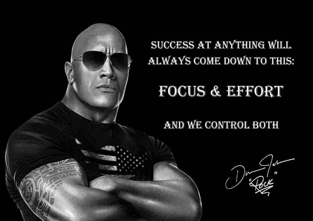 The Rock Focus Poster