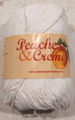 New Peaches & Creme Skien of Cotton Yarn "ECRU" #262011 4-Ply 2.5 oz ...