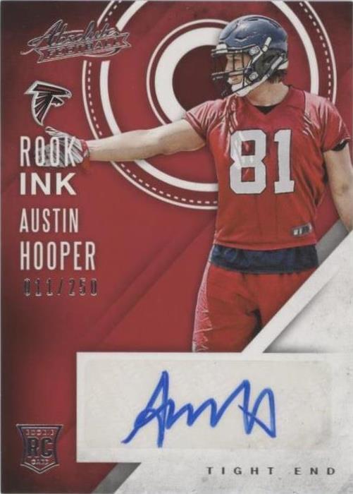 2016 Panini Absolute - ROOK Ink Austin Hooper #6 Silver /250 (AU, RC ...