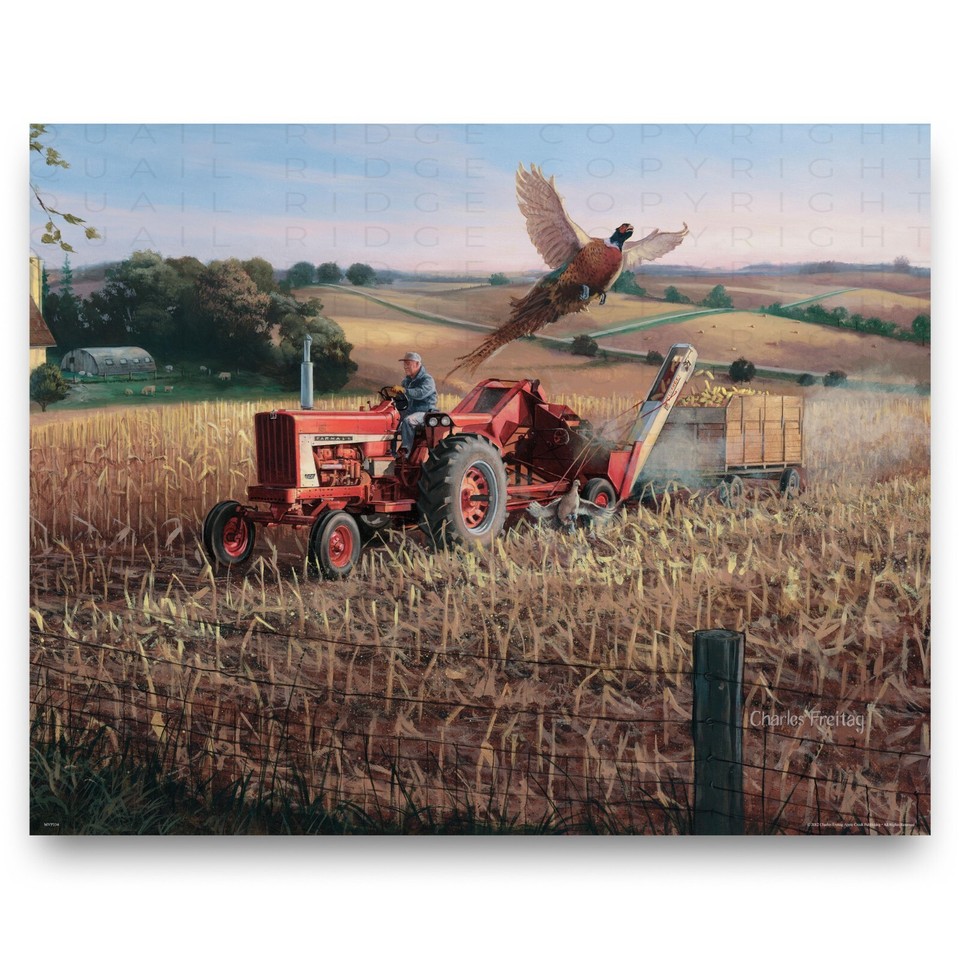 Vintage Farmall Case IH Tractor Art Print Farm Office Wall Decor ...