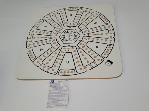 Vtg Super Six Tock Wooden Game Board By Jouets Toys of Canada 22" × 22 ...
