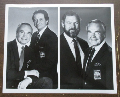 PRESS PROMO PHOTO NBC SPORTSCASTERS DICK ENBERG AL MCGUIRE OLSEN 8X10 ...