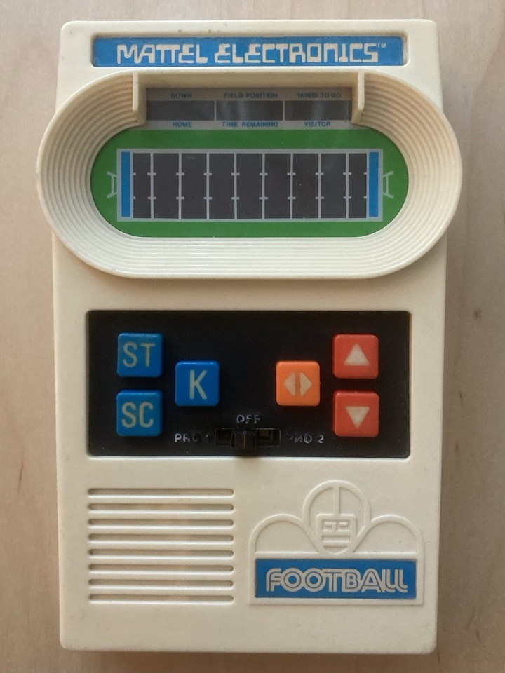Mattel Electronics FOOTBALL original vintage handheld game 1977 CLEAN ...