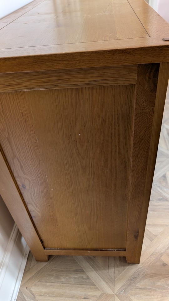 Oak furnitureland Original Rustic Large Sideboard - solid oak | eBay UK