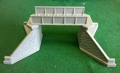 Small Girder Bridge TT120 Gauge Model Railway Supports Brick Stonework ...