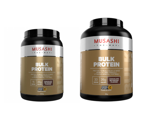 New Musashi Bulk Protein Powder Chocolate Milkshake Flavour 900g - 2KG ...