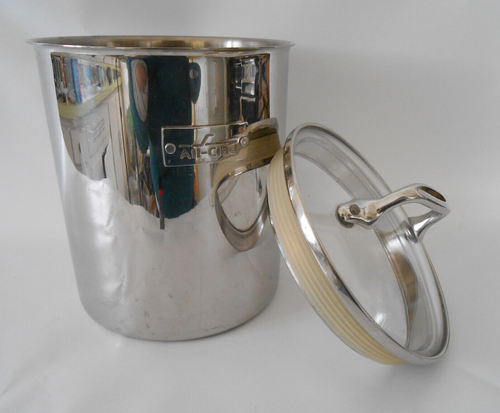 All-Clad Air Tight Storage Canister Container Stainless Steel & Glass 7 ...