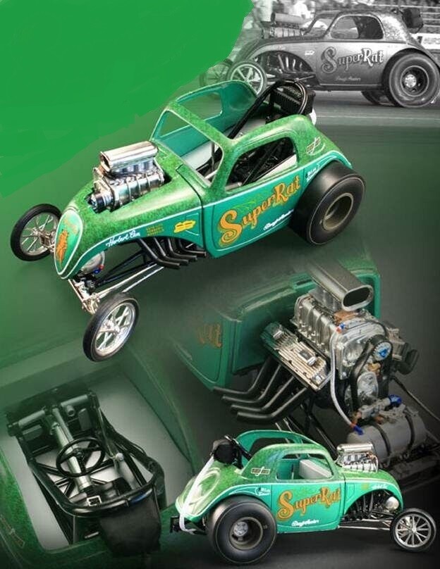 Hot Rod w Ford 1966 V8 Custom Built Dream Dragster Race Car Metal Body ...