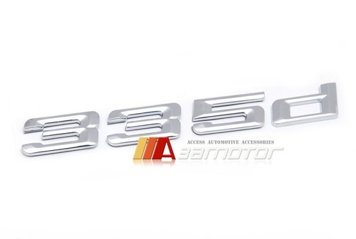 Chrome Letter Trunk Boot Emblem Badge Letters 335d 335 d fit for BMW ...