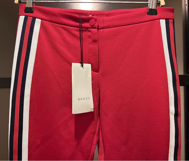 GUCCI Stretch Jersey Pants Size S Red authenticentic Women GUCCI Stretch Jersey Pants Size S Red authenticentic Women