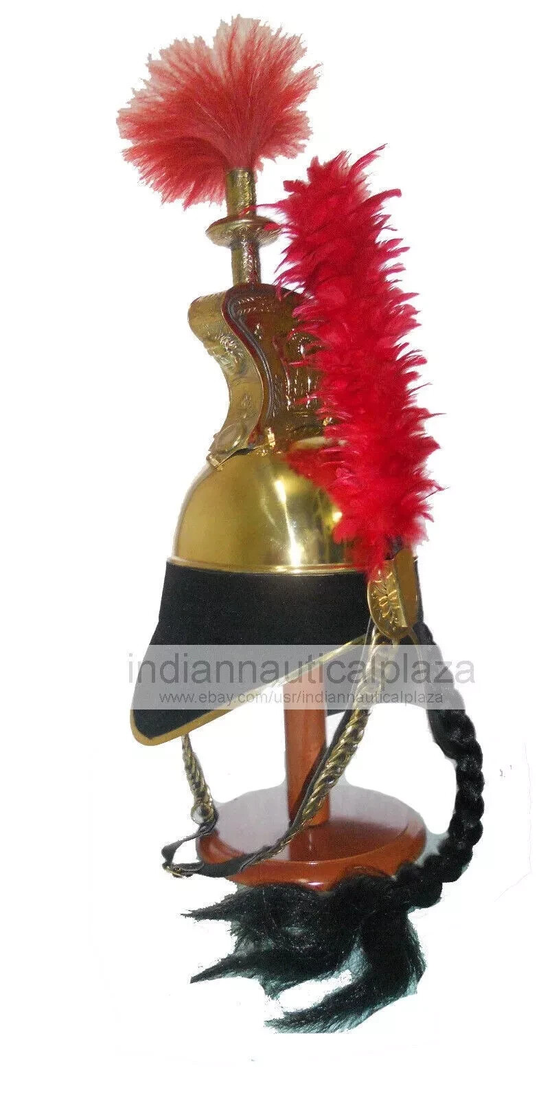 Fireman Fire Fighter Brigade British Chief Helmet SCA Handmade ...