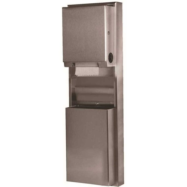 Bobrick B-3949 Surface-Mounted Paper Towel Dispenser/Waste Receptacle ...