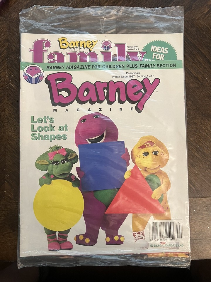 Barney Sealed Winter Issue 1997 Magazine Set/ Collectors Item. | eBay