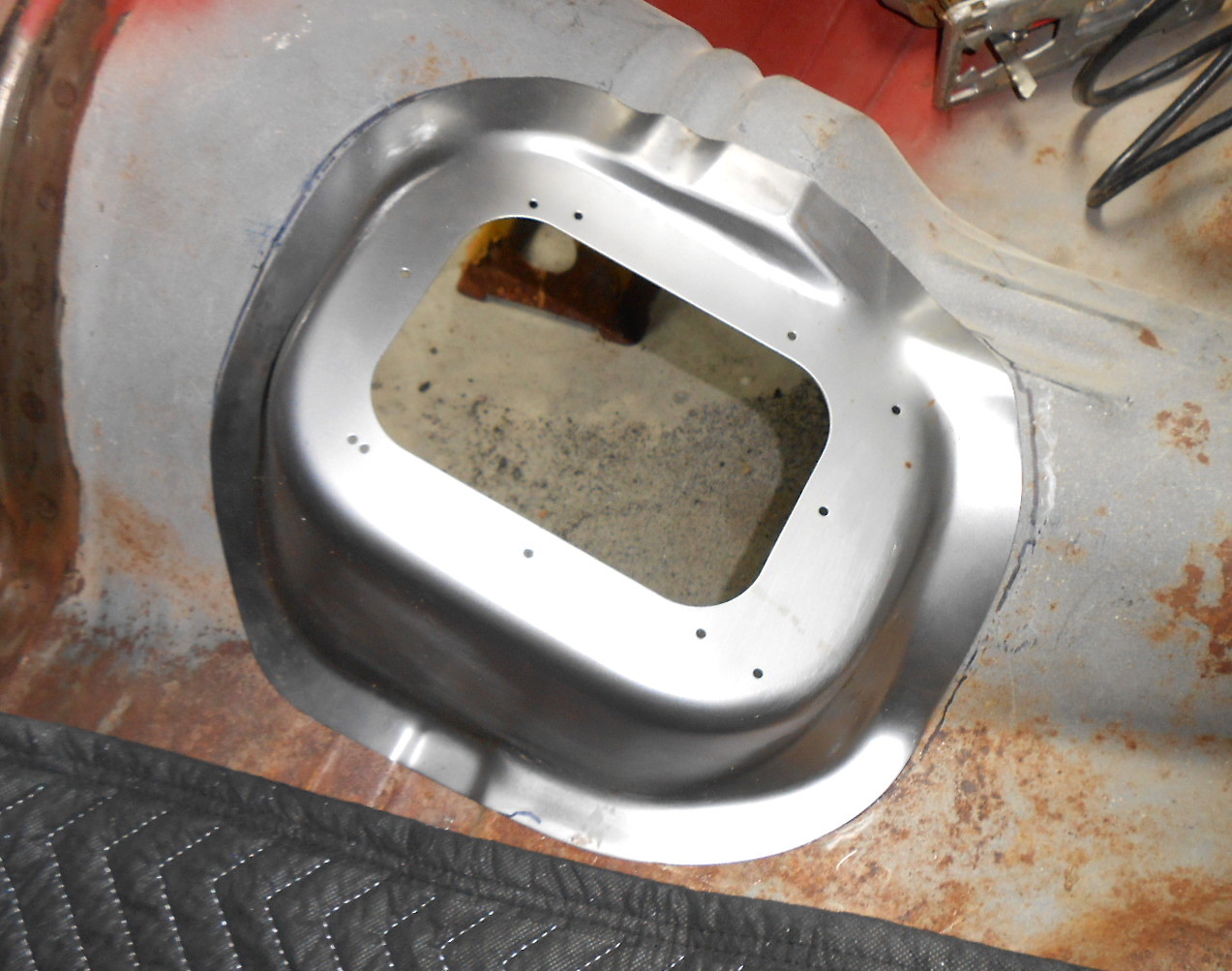 62 67 CHEVY II NOVA 4 Speed Manual Trans Floor Pan Steel Shifter Hump ...