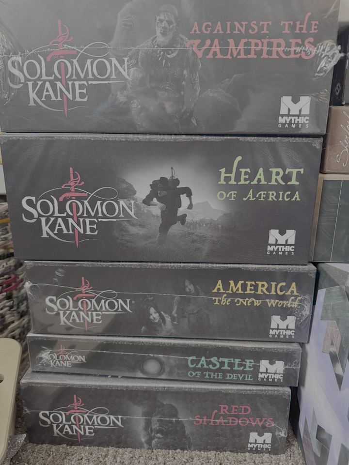 Mythic Games *Board Game* SOLOMON KANE (Kickstarter Ed) & expansionsTne ...