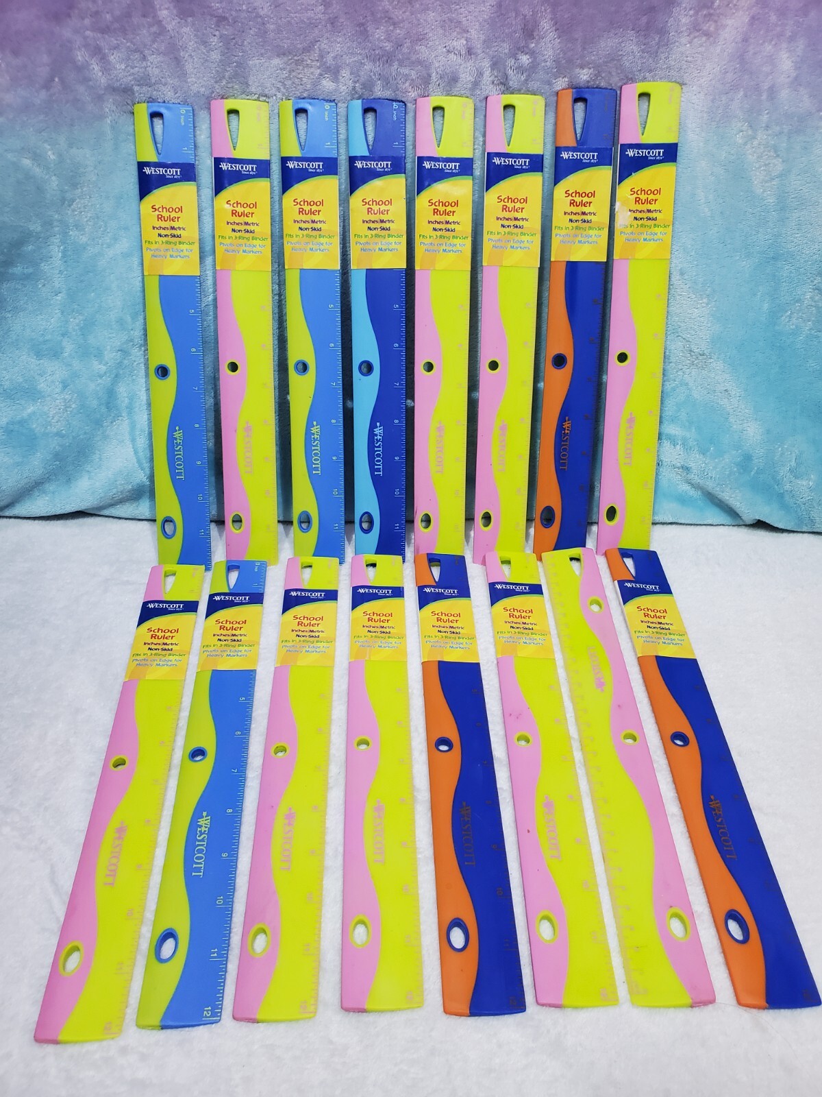 Huge Lot 16 Westcott 12in Antimicrobial Wave Ruler Model 14097 2008 NEW ...