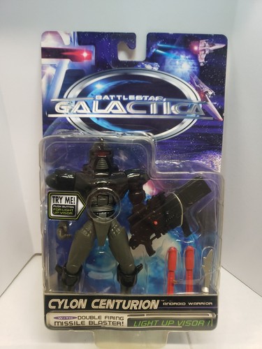 BATTLESTAR GALACTICA STEALTH CYLON CENTURION ACTION FIGURE - MOC - 1996 ...
