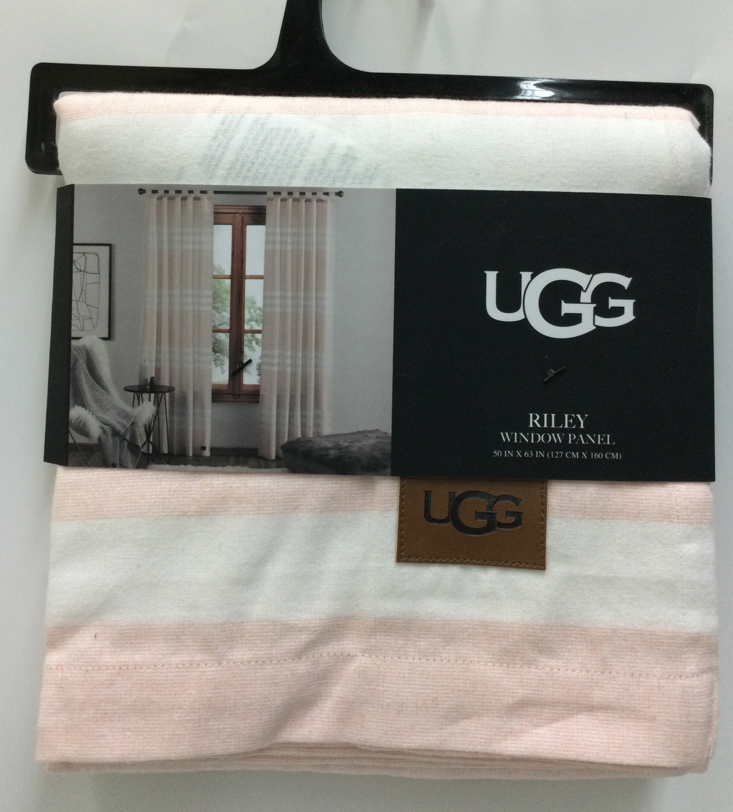 UGG Riley - Single Window Panel Curtain 50”x63” In Sunset/ White Stripe ...
