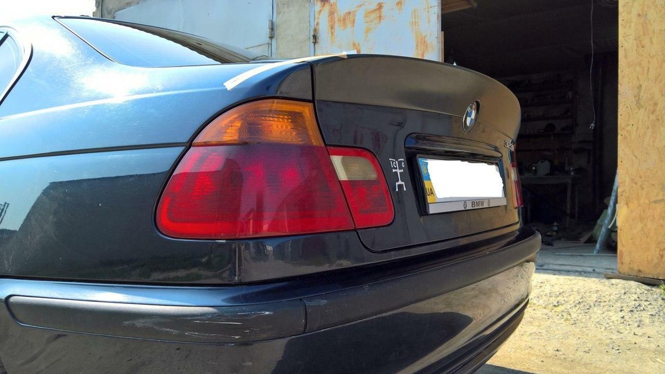 bmw E46 CSL trunk lip spoiler M3 BEST FIT csl spoiler lip 4 door sedan ...