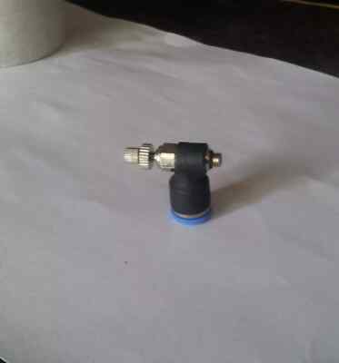 Air Flow Control Valve Tube OD 1/4 X NPT 1/8 Pneumatic Push In Fitting ...