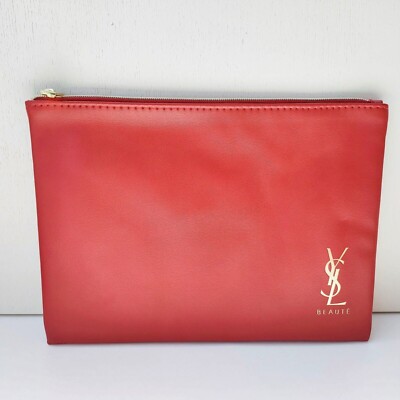 YVES SAINT LAURENT YSL BEAUTY Red Make Up Bag / Pouch. BNWT | eBay UK
