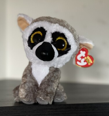 2020 TY Beanie Boos 6" LINUS the Lemur Stuffed Animal Toy Plush MWMTs ...