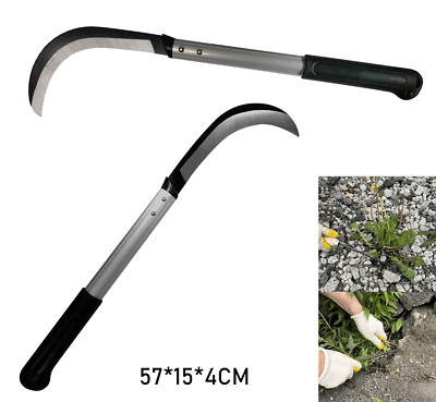 22" Hand Held Heavy Duty Garden Scythe Sickle Weed, Nettle Bramble Bush ...