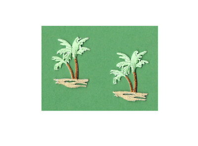 Palm Tree - Tropical - Beach - Crafts - Embroidered Iron On Patch- Set ...