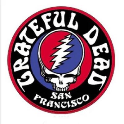 Grateful Dead SYF With Logo Round Sticker Decal Official Rock | eBay