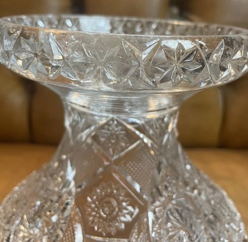 Antique Vintage EAPG Imperial Glass Broken Arches Punch Bowl Base Stand ...