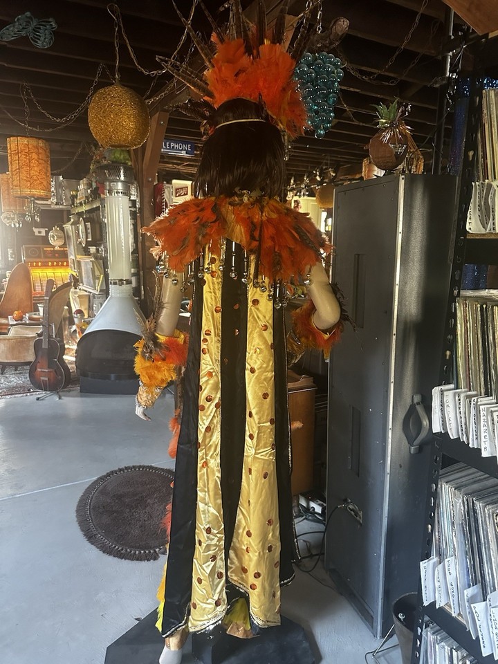 Outrageous Vintage Showgirl Mardi Gras Carnaval Feather Costume! | eBay