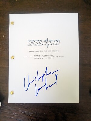 Highlander 2 Signed Christopher Lambert - COA | eBay