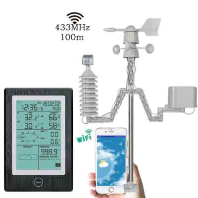 Wireless Bluetooth WiFi Weather Station APP Thermometer Hygrometer ...