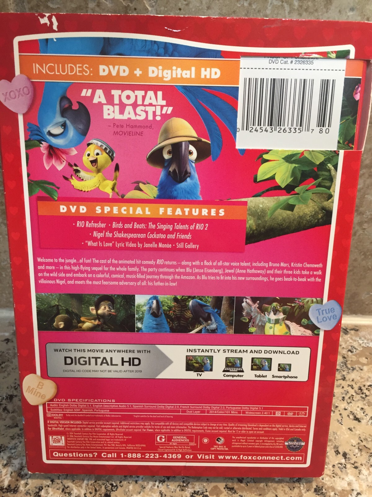 Rio 2 DVD / G / With Slip Case / Ships free Same Day with Tracking | eBay