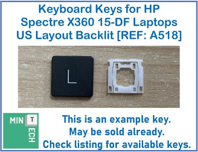 Keyboard Replacement Keys for HP Spectre X360 15-DF Laptops US Layout ...