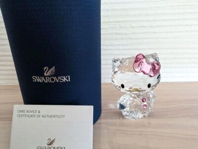 Swarovski Hello Kitty Pink Ribbon Used | eBay