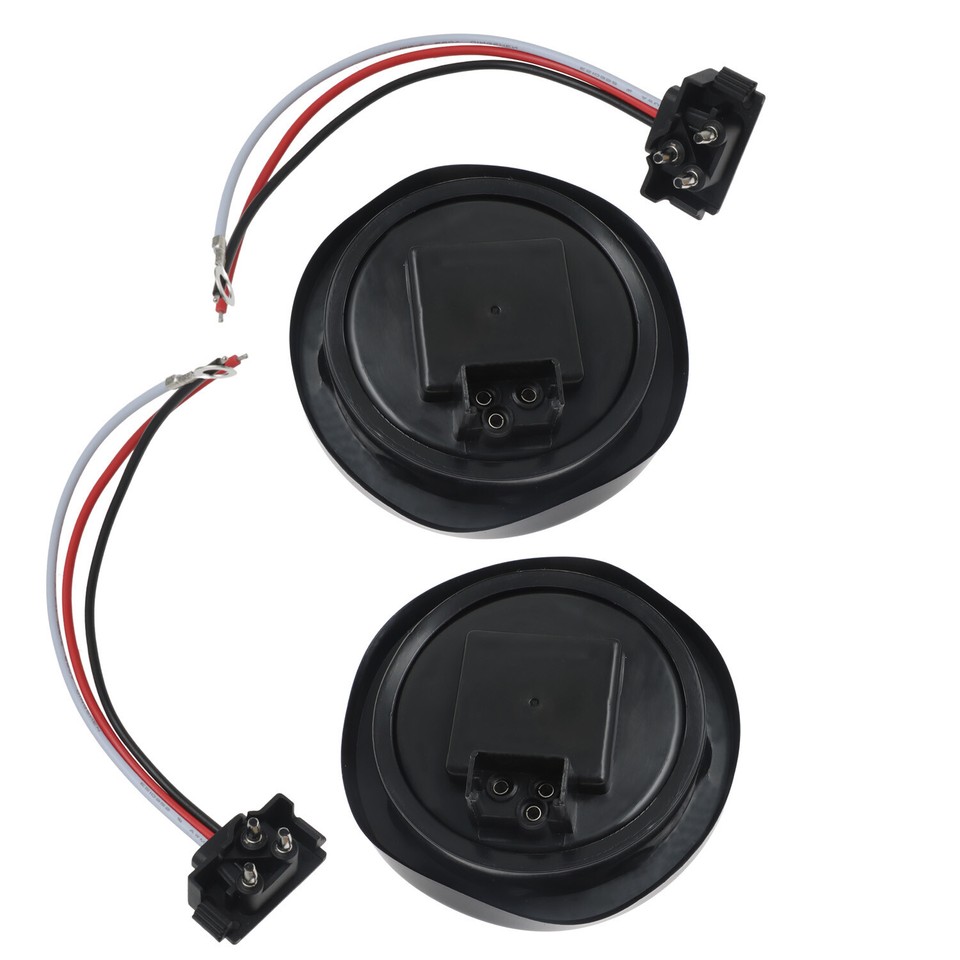 2Pcs 4 inch 12V Clear Lens Round LED Reverse Indicator Lights for Truck ...