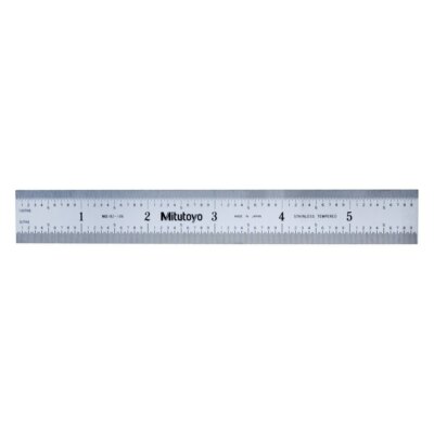 Mitutoyo Series 182 6" 150 mm SAE/Metric Stainless Steel Wide Rigid ...