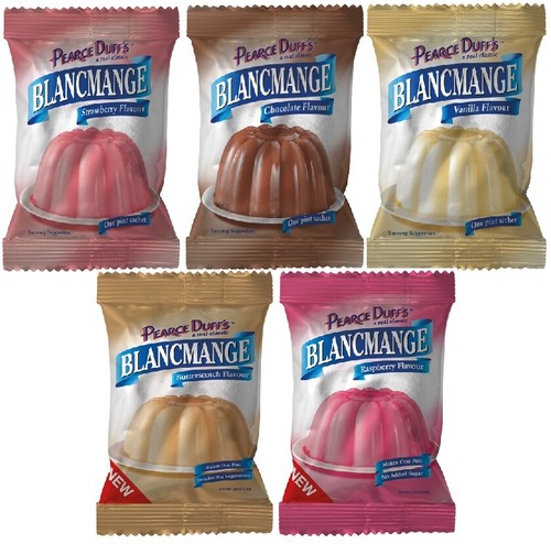 Pearce Duff's Blancmange Chocolate, Vanilla, Strawberry, Butterscotch ...