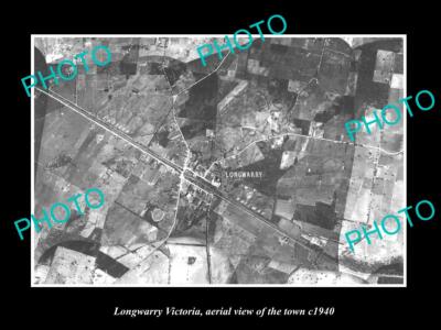 OLD 8x6 HISTORIC PHOTO OF LONGWARRY VIC AUSTRALIA AERIAL VIEW OF TOWN ...