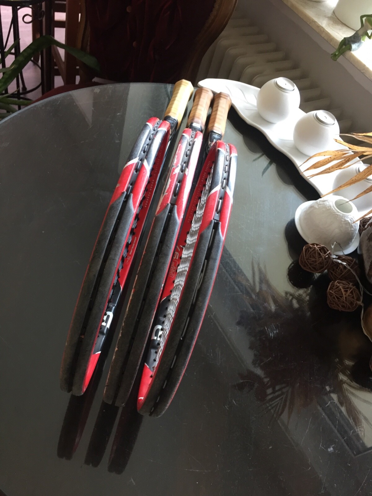 3 x Wilson RF 97 Pro Staff Six One K Factor BLX Tennisschläger Racket ...